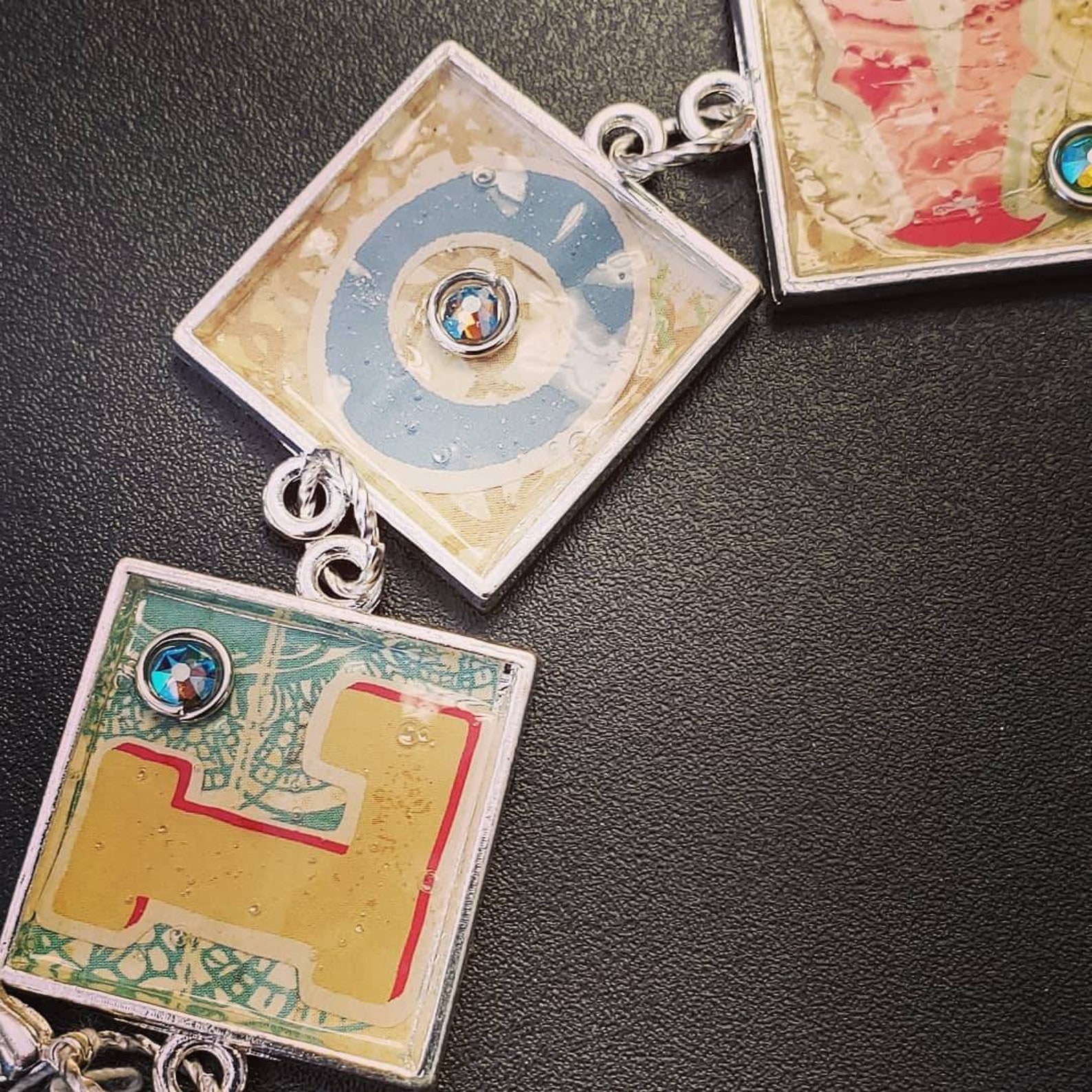 Loved Bracelet, Word Bracelet, Unique Jewelry, OOAK Bracelet, Colorful ...