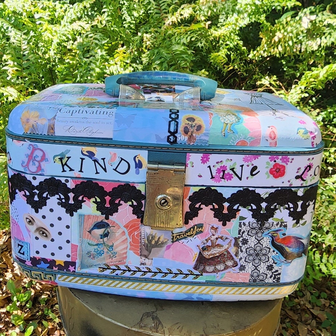 Upcycled Vintage Train Case - Etsy