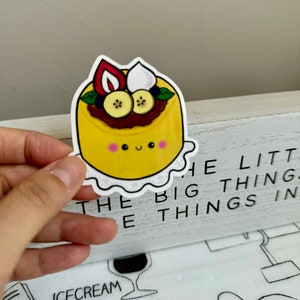 2.5” Cute Vinyl Sticker Cheese Cake Sticker Glossy Sticker for Cup ...