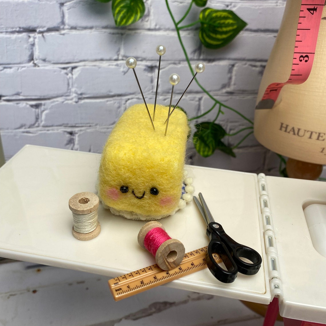 Cute Butter Pincushion | Butter Pincushion | Felt Butter | Needle Felt ...