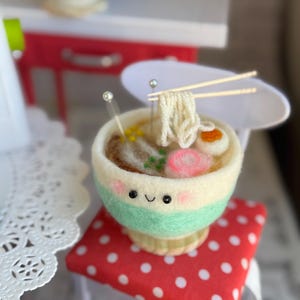 Mini Colorful Ramen Pincushion | Desktop Decor | Cute Ramen Gift ...