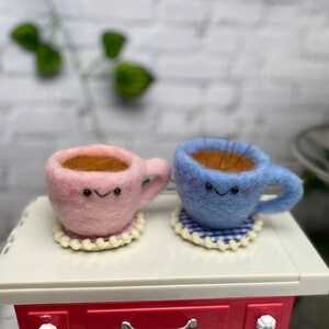 Felt Coffee Cup Pincushion: Handmade Needle Felted Wool - Etsy