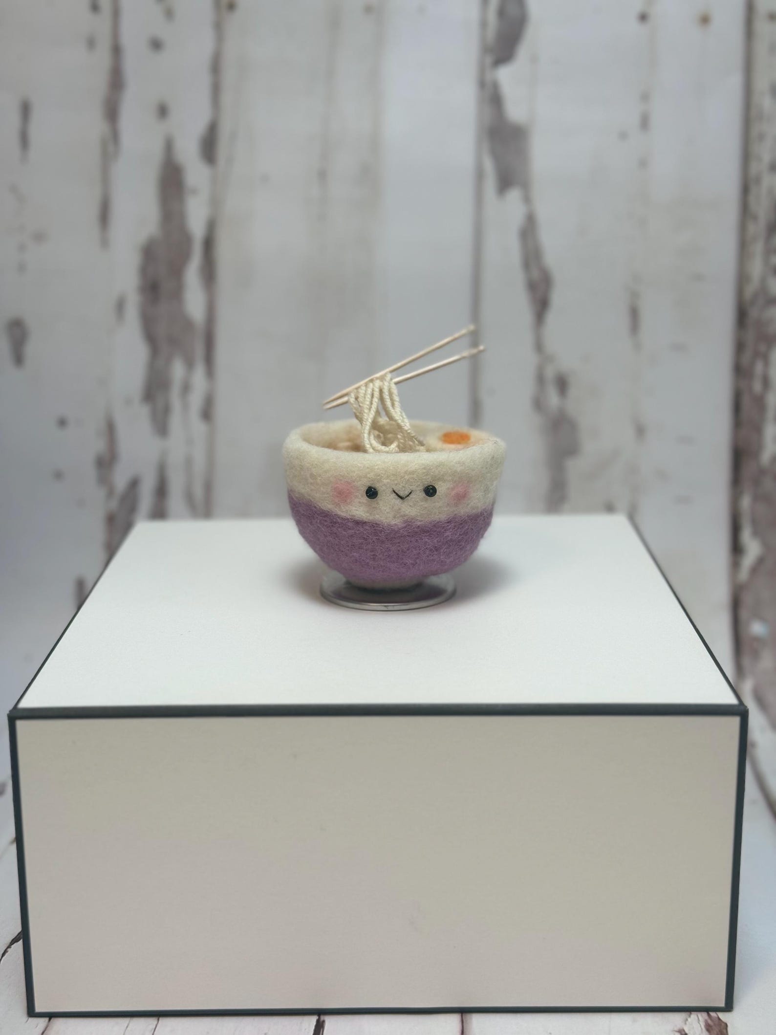 Mini Purple Ramen Pincushion | Desktop Decor | Cute Ramen Gift | Needle ...