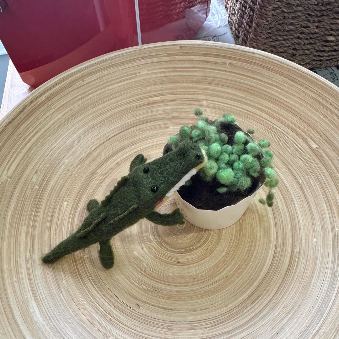 Gator Fridge Magnet | Refrigator | Kitchen Magnet | Felt Gator Leek ...