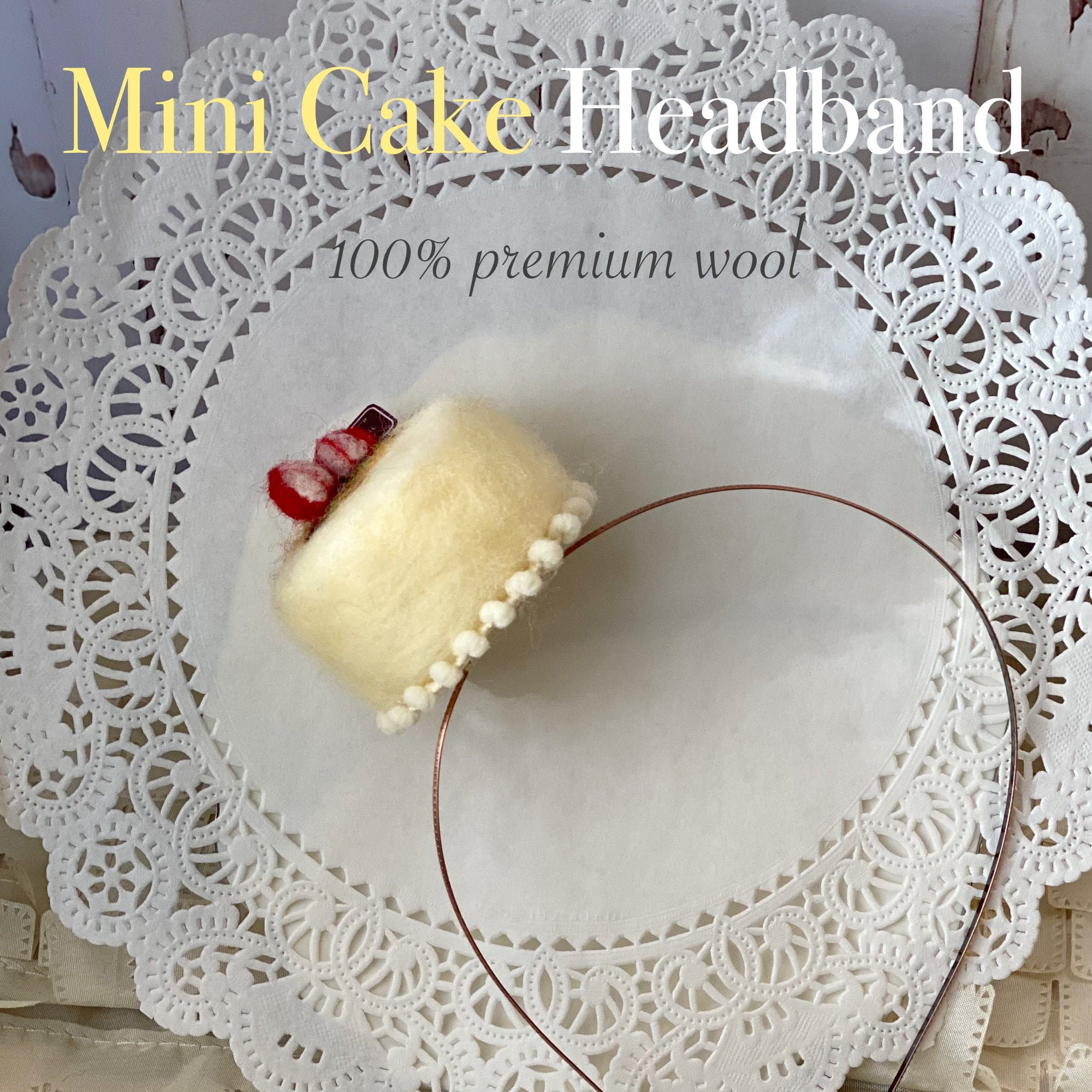 Yellow Cheese Cake headband Cake Fascinator Cake Headband - Etsy.de
