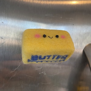 Cute Butter Magnet | Butter Fridge Magnet | Felt Butter | Needle Felted ...