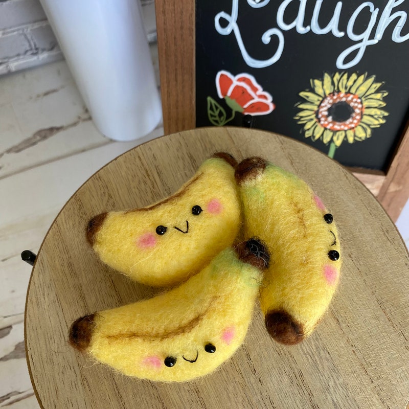 Needle Felted Banana - Etsy