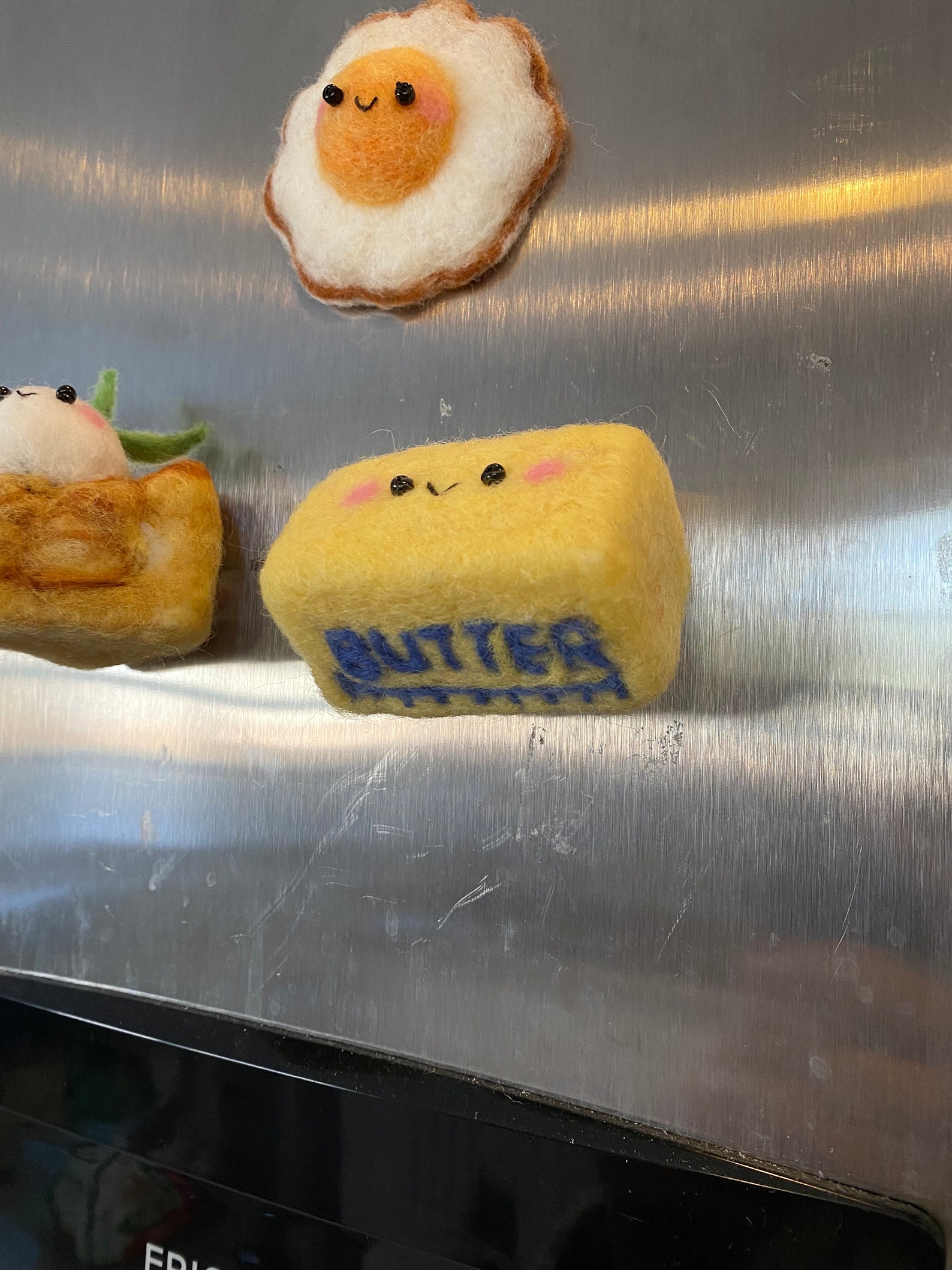 Cute Butter Magnet | Butter Fridge Magnet | Felt Butter | Needle Felted ...