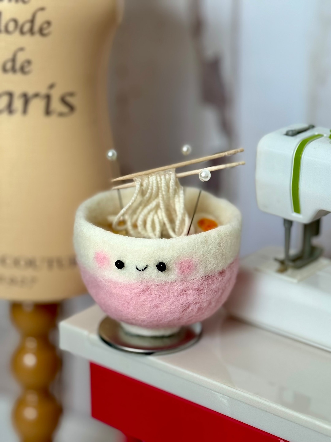 Mini Colorful Ramen Pincushion | Desktop Decor | Cute Ramen Gift ...