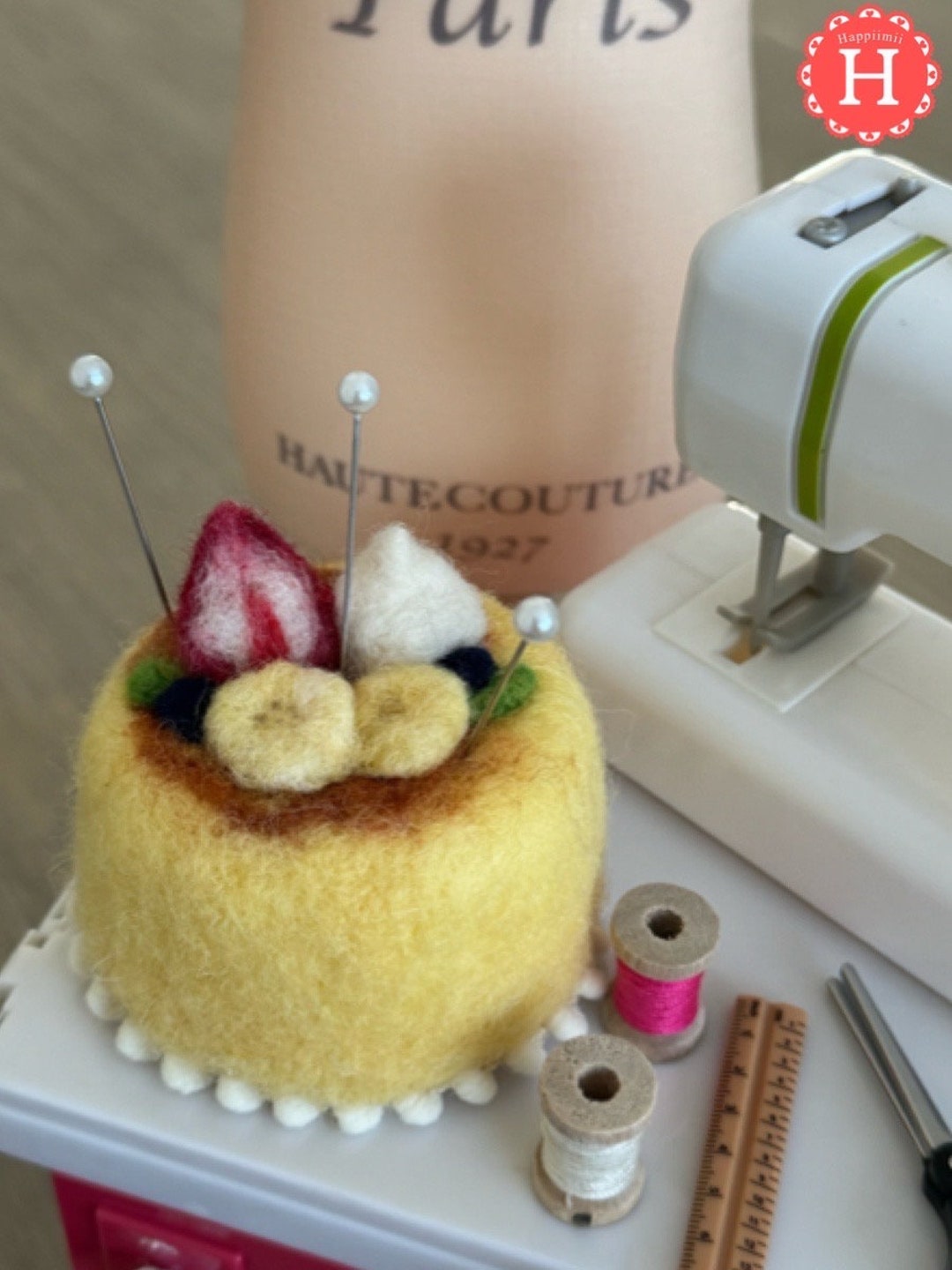 Mini Cheese Cake Pincushion | Sewing Pin Pincushin | Cute Pincushion ...