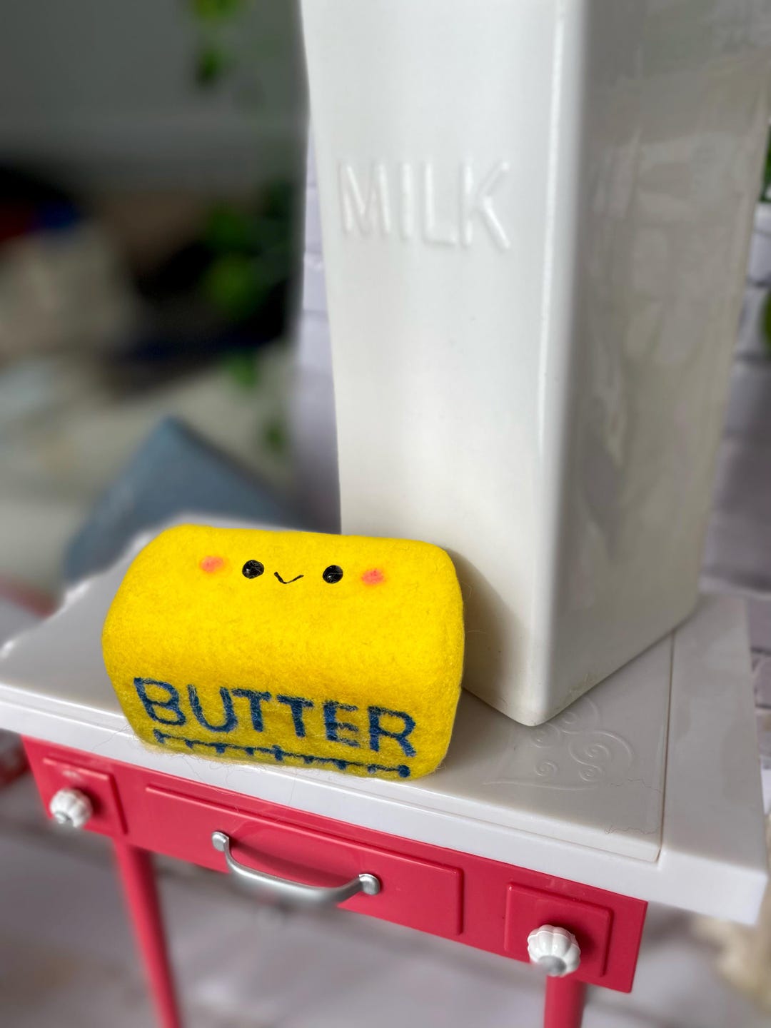 Cute Butter Magnet | Butter Fridge Magnet | Felt Butter | Needle Felted ...