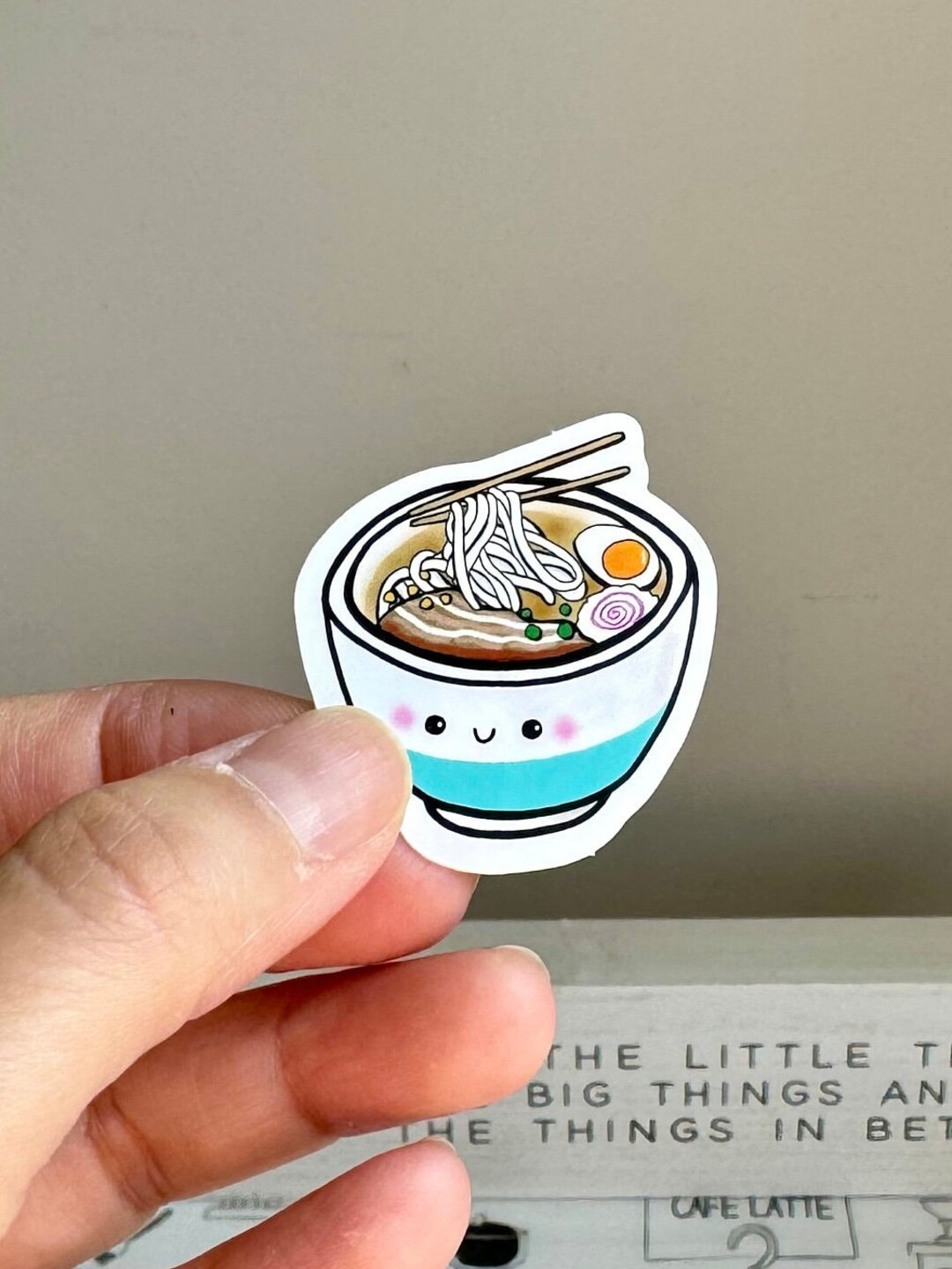 1.5” Cute Vinyl Sticker Ramen Sticker Glossy Sticker for Cup Sticker ...