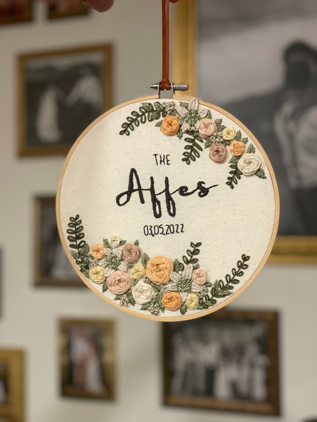 Custom Wedding Bouquet Hoop - Etsy