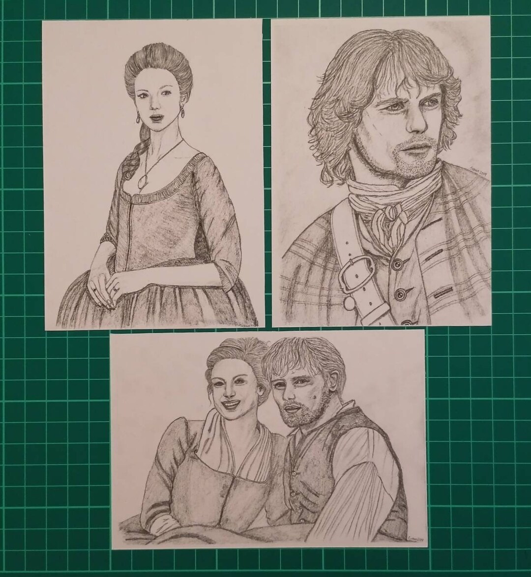 Outlander Inspired Drawings - Art Prints - Postcards - Etsy