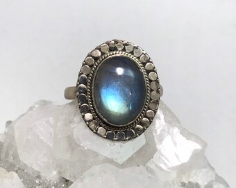 Beautiful Labradorite Ring Size 8.25 - Etsy