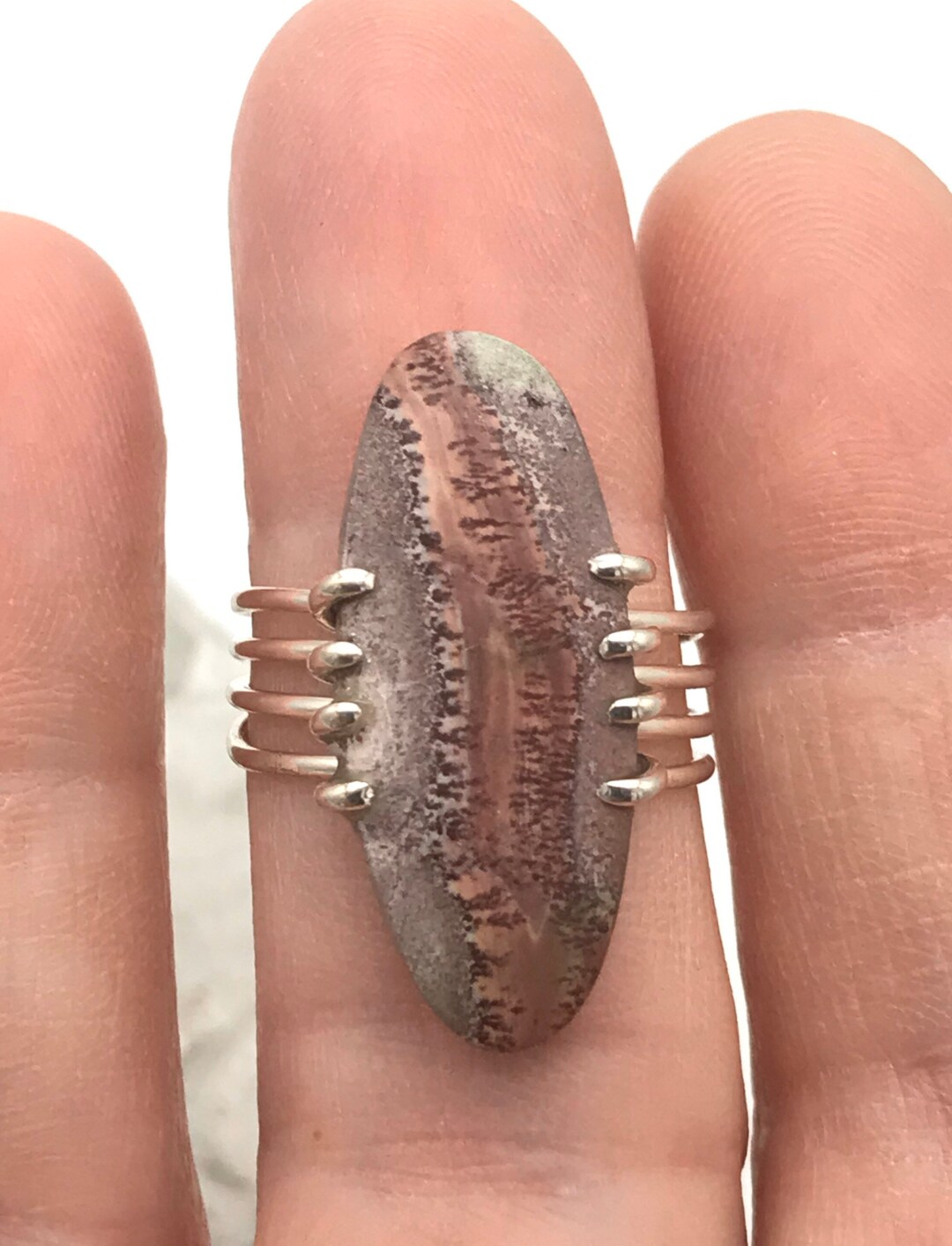 Sonoran Dendritic Rhyolite Ring, Size 8 1/2 - Etsy
