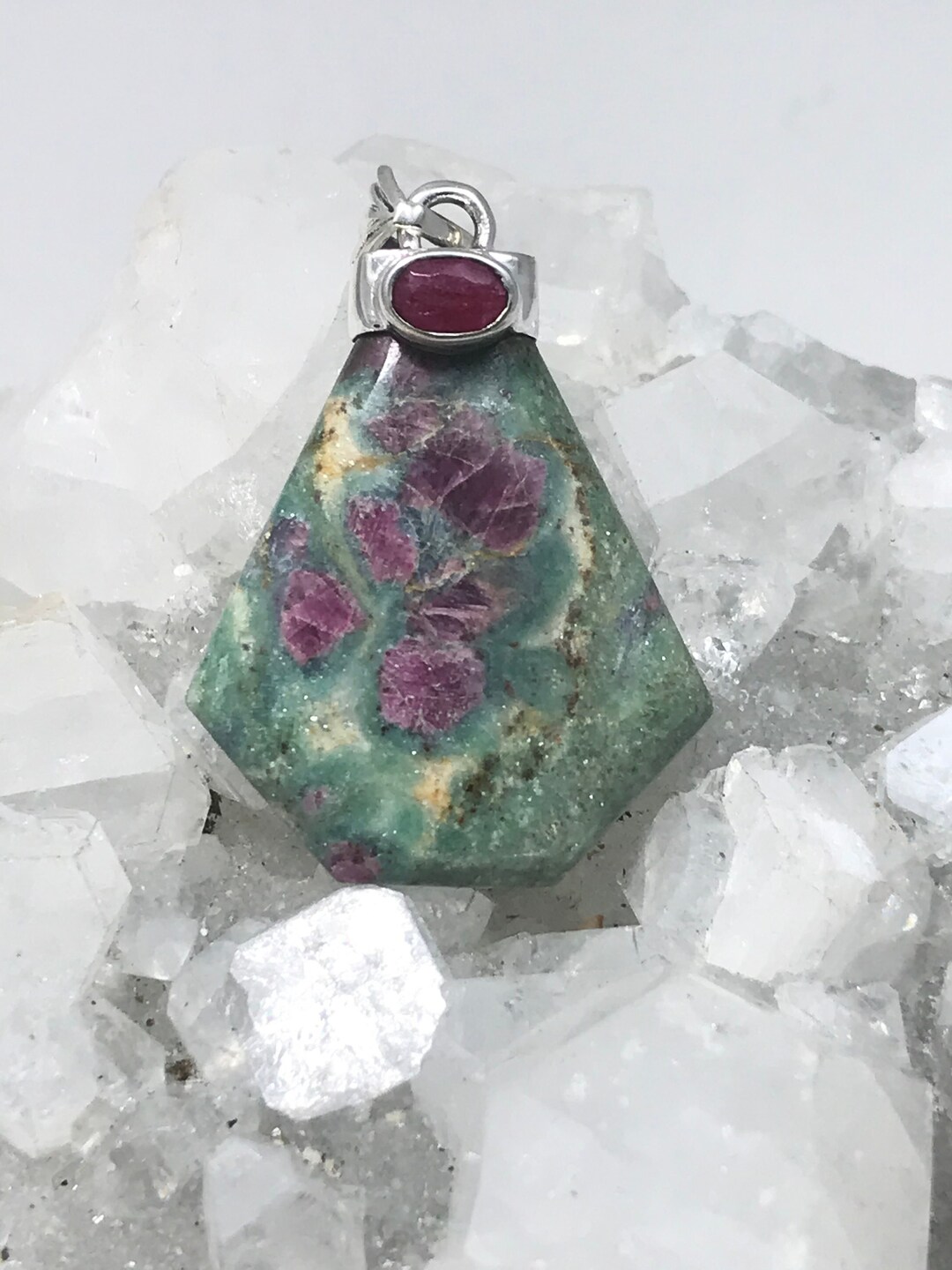 Ruby in Fuchsite, and Ruby Pendant - Etsy