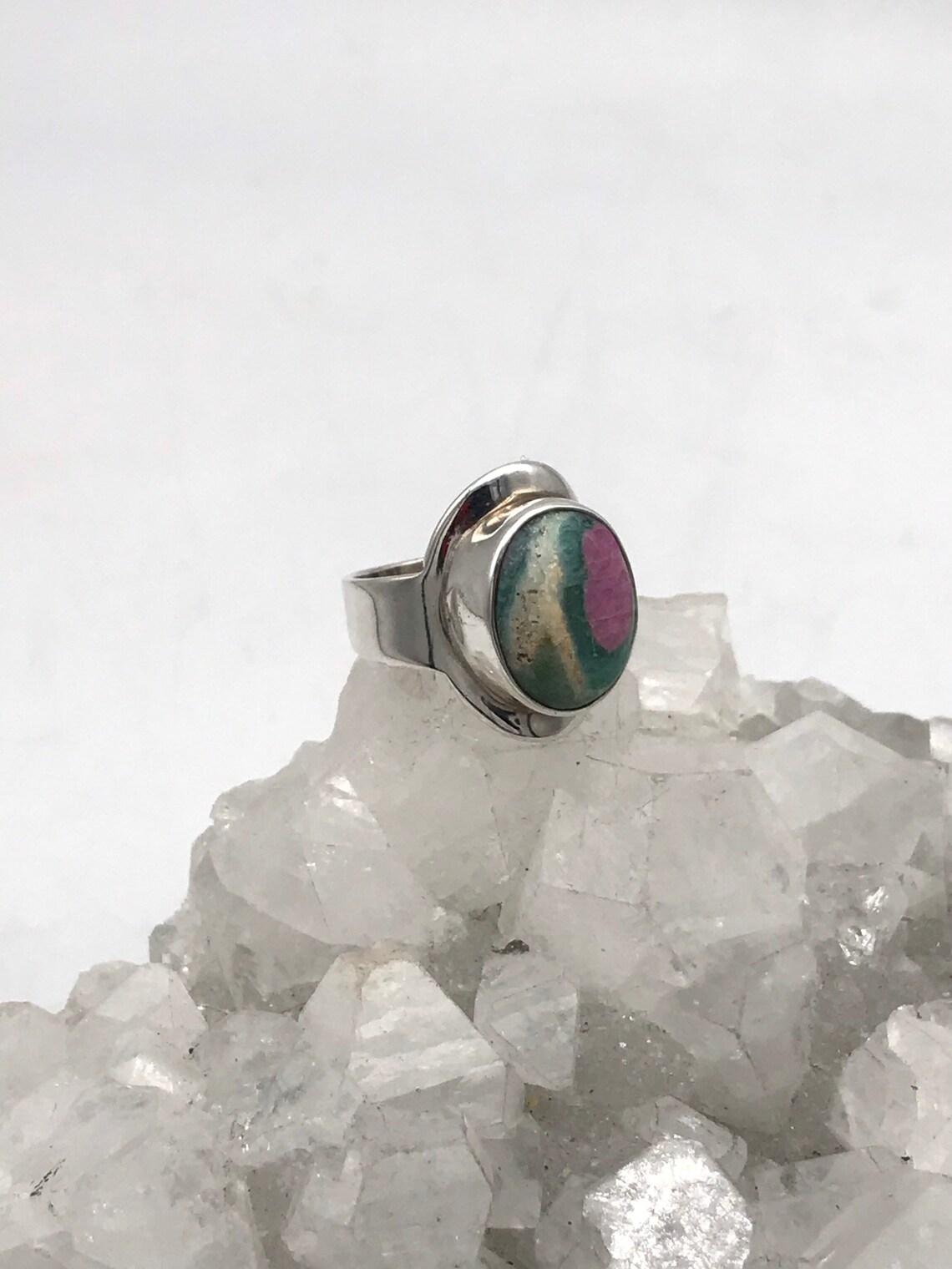 Ruby in Fuchsite Ring Size 6 | Etsy
