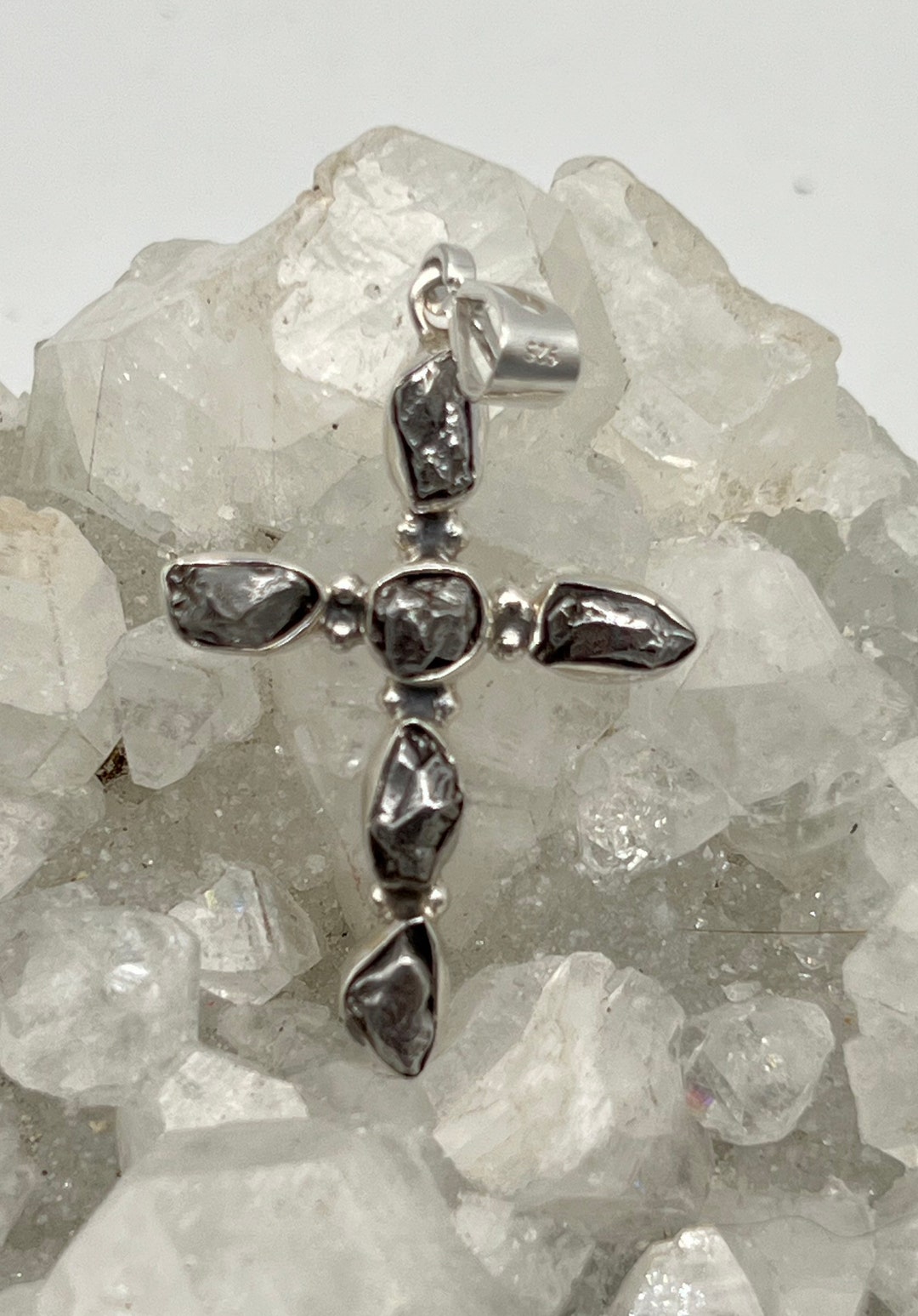 Meteorite Cross Pendant - Etsy