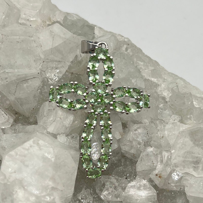 Crystal Cross Pendant - Etsy