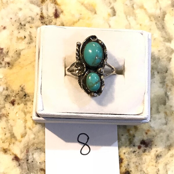 Turquoise Stone Ring - Etsy