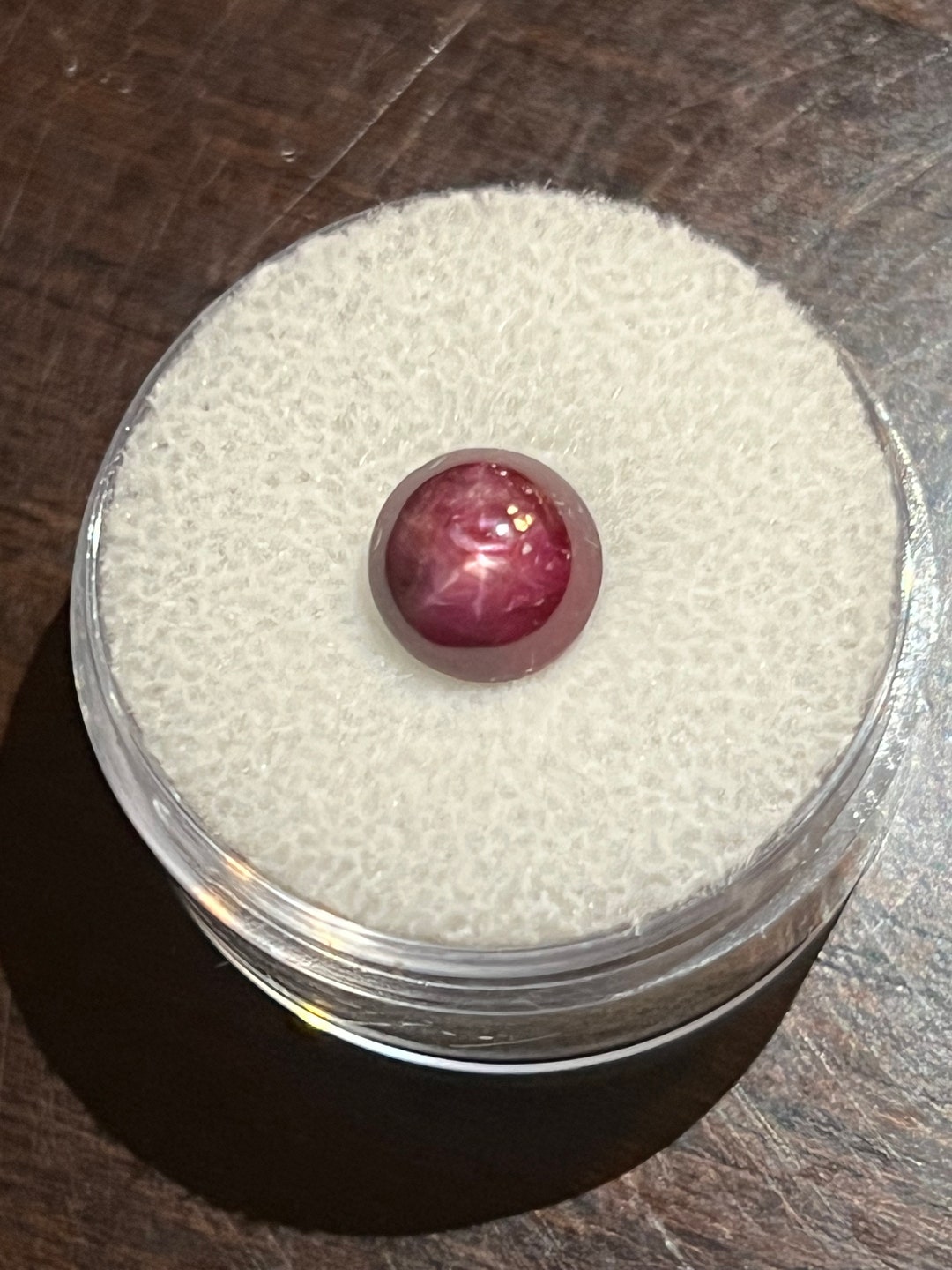 Natural Earth Created Star Ruby Gemstone 4.0CT - Etsy