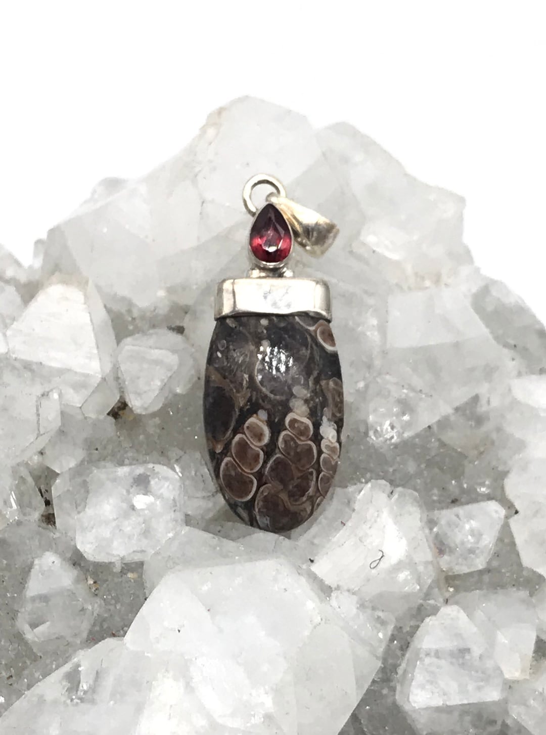 CLEARANCE Turtella Jasper and Garnet Pendant - Etsy Australia