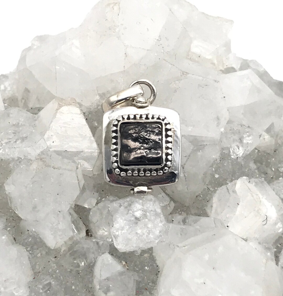 CLEARANCE Black Shungite Poison Box-pendant - Etsy