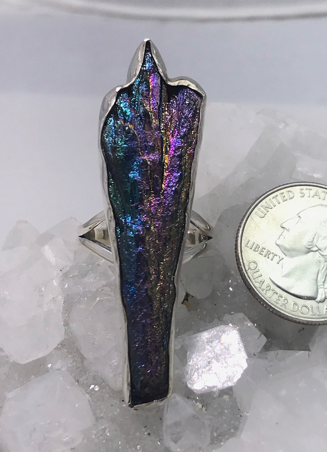 Huge Titanium Kyanite Ring, Size 10 - Etsy