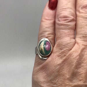 Ruby in Fuchsite Ring Size 6 - Etsy