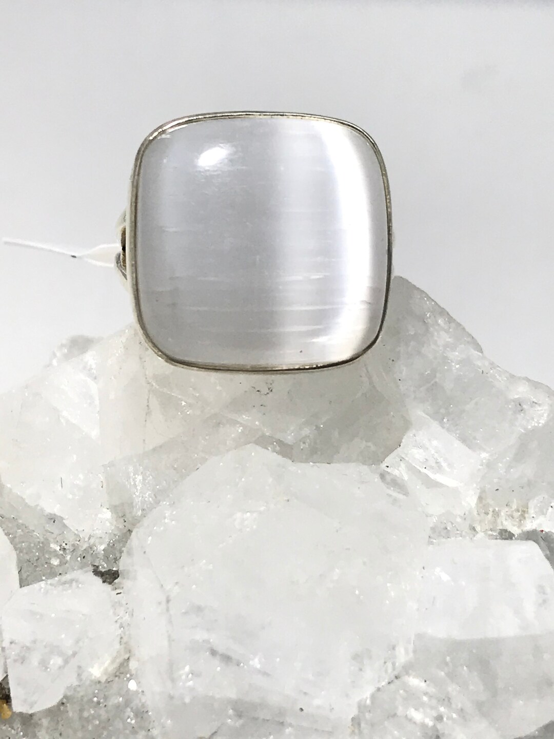 Selenite Ring, Size 6 1/2 - Etsy