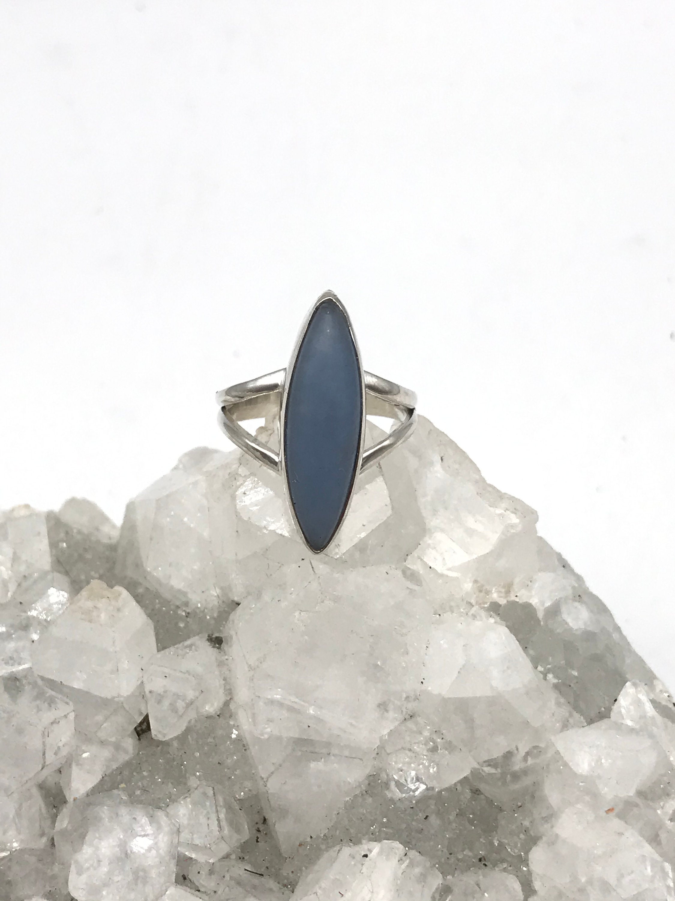 Angelite Ring Size 7 1/2 - Etsy