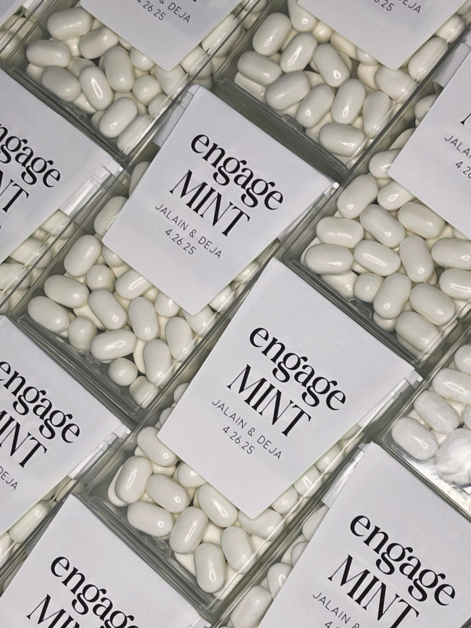 Custom Engagement Mint Labels - Etsy