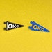 OKC Pennant Flag Enamel Pin Set | Etsy