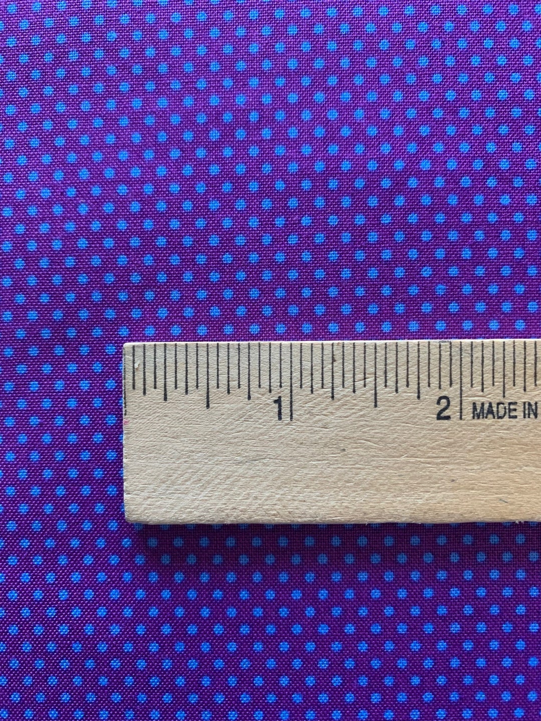 Turquoise Dots on Purple Background, Garden Gnomes Freckles by Sue ...