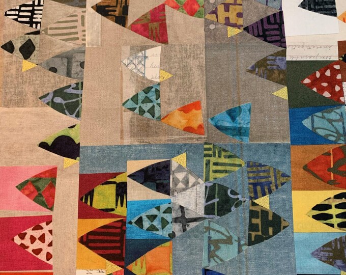 Whimsical Abstract Triangles, Open Space by Marcia Derse for Windham ...