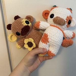 Sunflower Cow Plushie - Crochet Summer Plush - Etsy