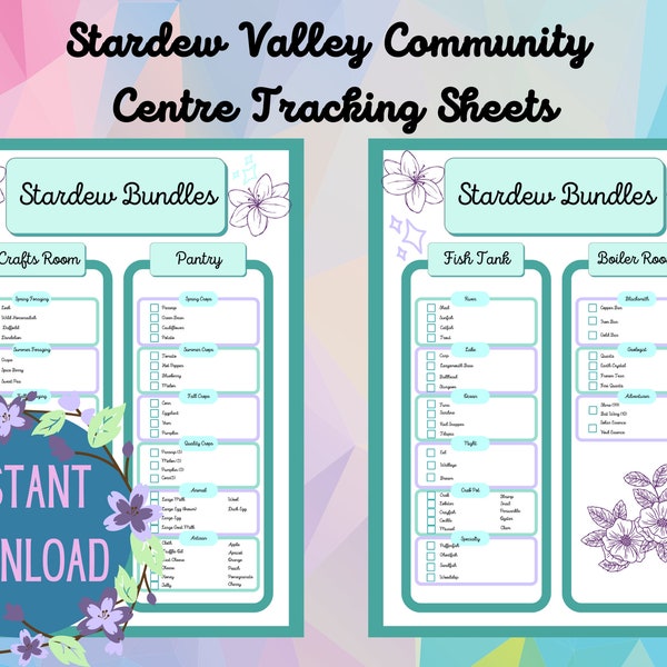 Stardew Valley Tracker Printable - Etsy