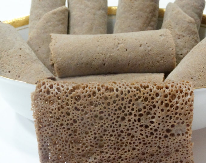 20 Pure BROWN Teff Ethiopian Injera Bread - GLUTEN FREE - Etsy
