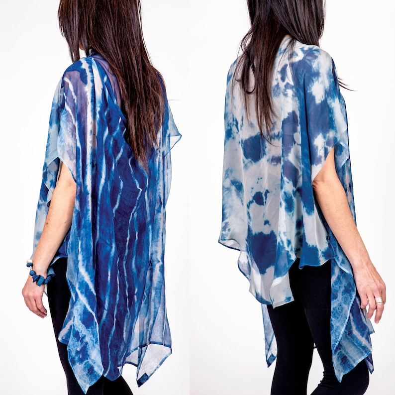Silk Chiffon Flowing Tunic / Boho Tunic / Evening Blouse / - Etsy