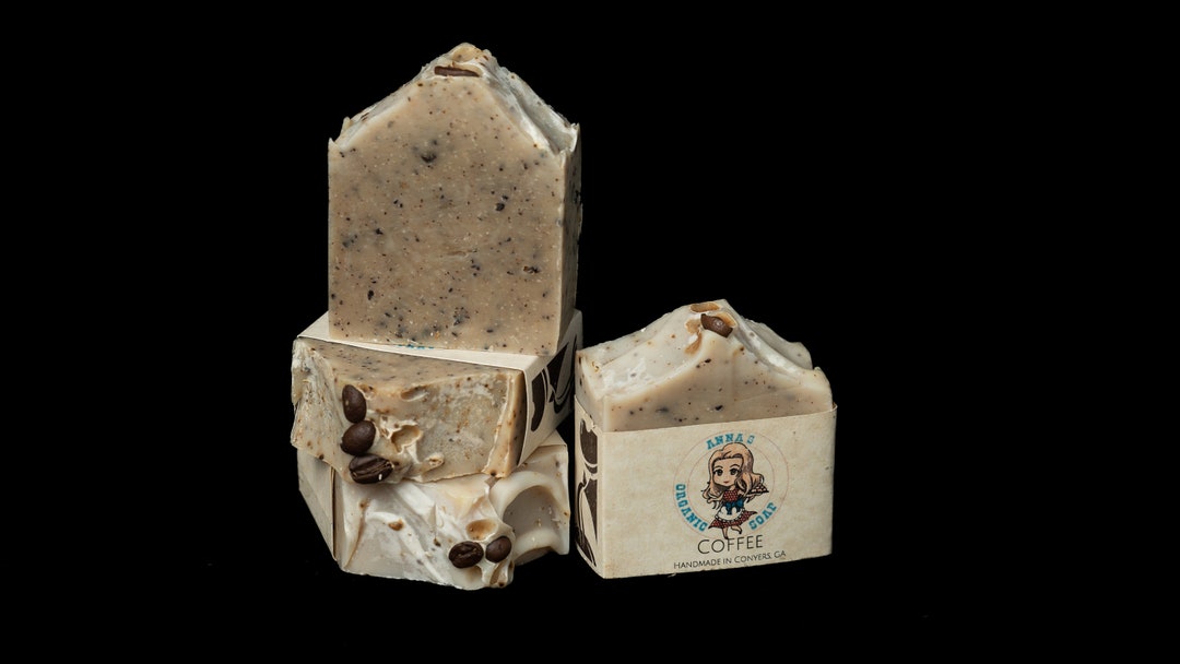 Coffee Soap, Exfoliating Organic, Natural Caffeine to Wake up Skin! - Etsy