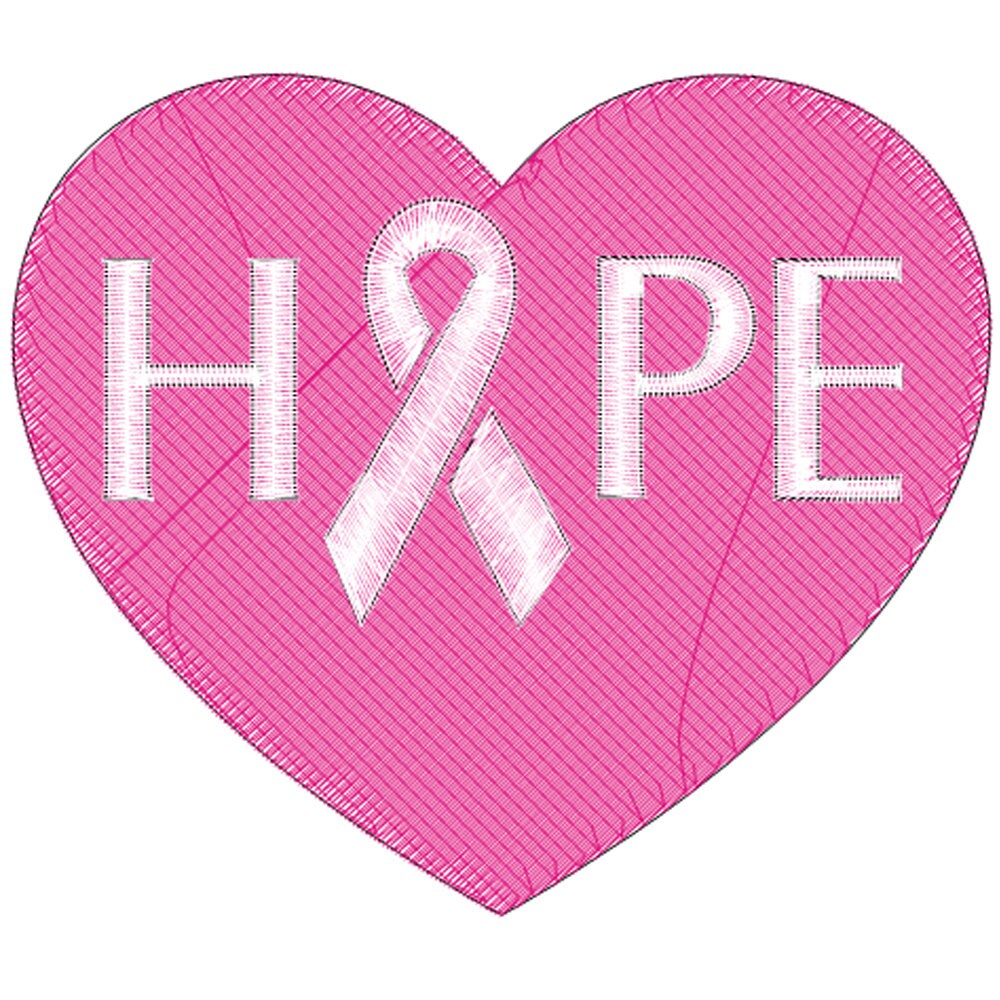 Embroidery Design Breast Cancer Awareness Heart (hope) – Available in 3 ...