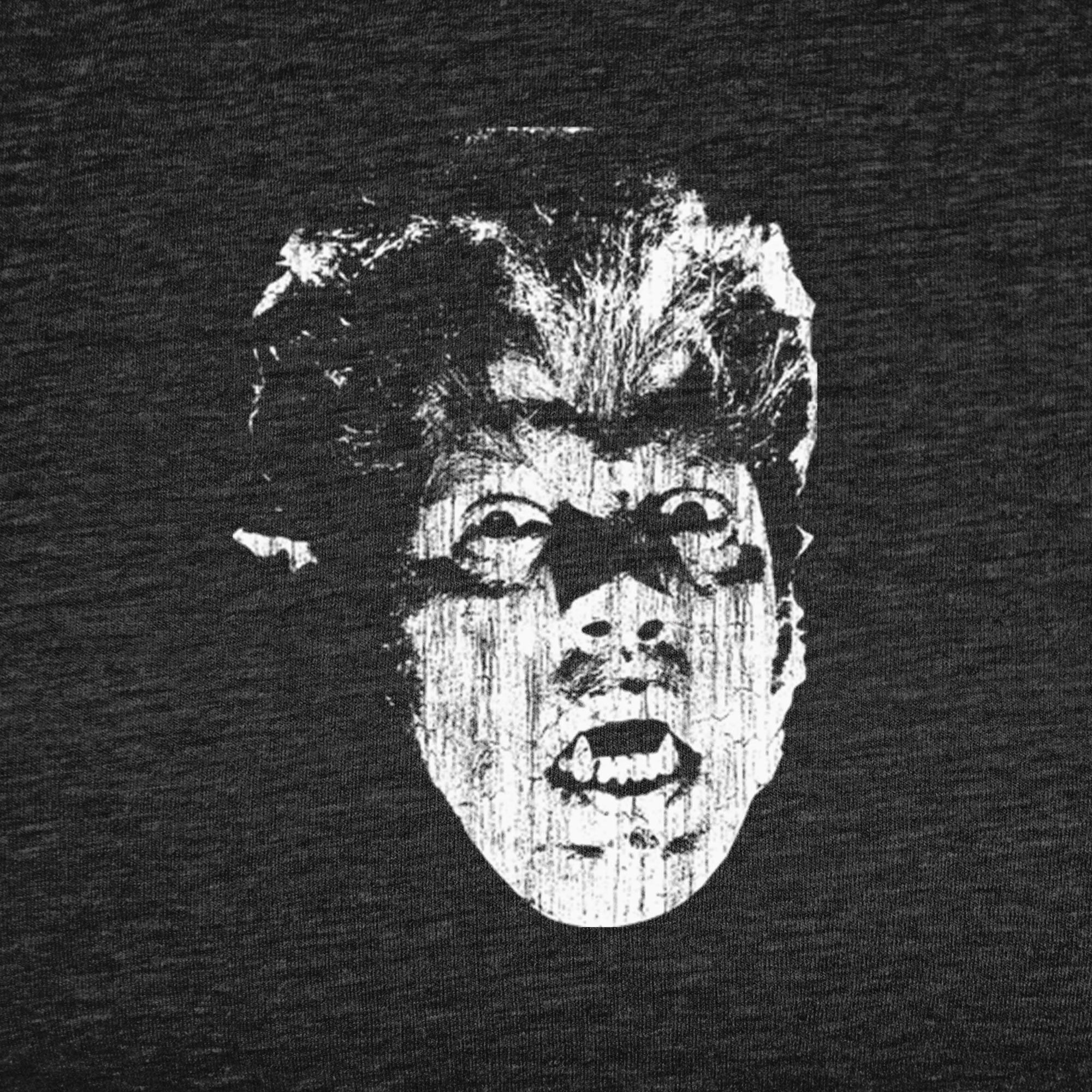 The Wolfman Portrait Vintage Distressed Classic Horror Movie Lon Chaney ...