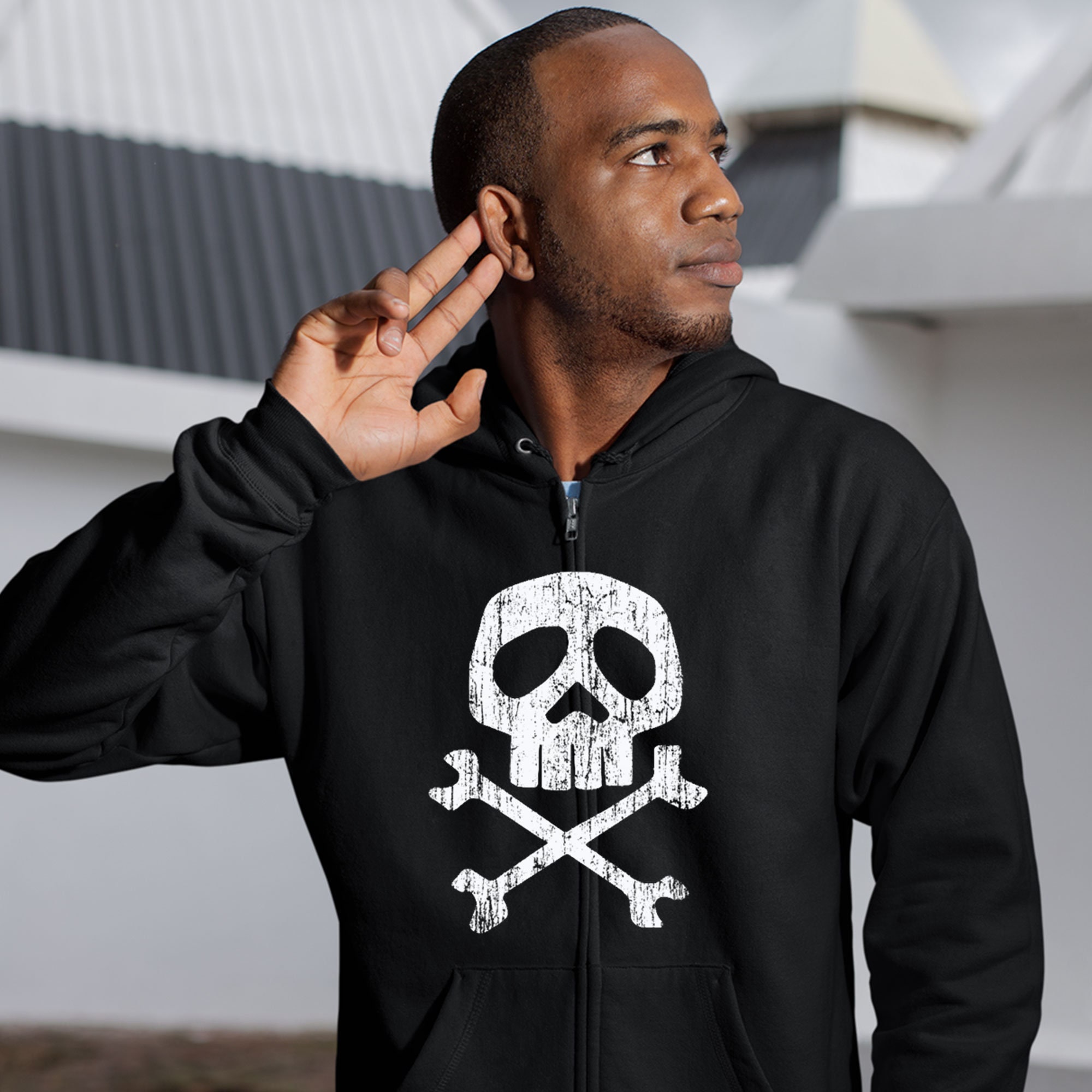 Captain Harlock Skull and Crossbones Vintage Distressed Space Pirate ...