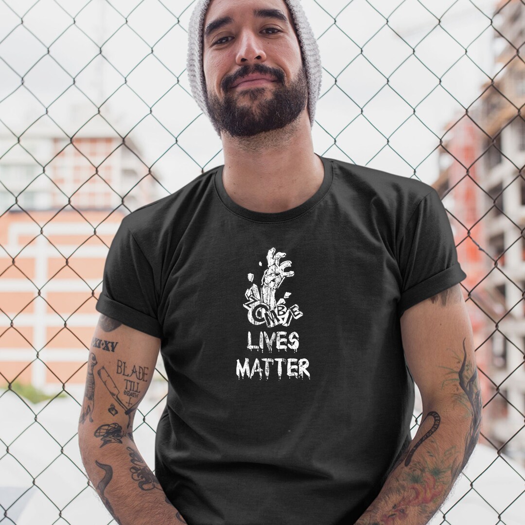 Zombie Lives Matter Vintage Distressed The Undead Living Dead Walking ...