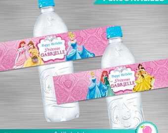 Disney Princess Return Address Labels Custom Princess Birthday Address ...