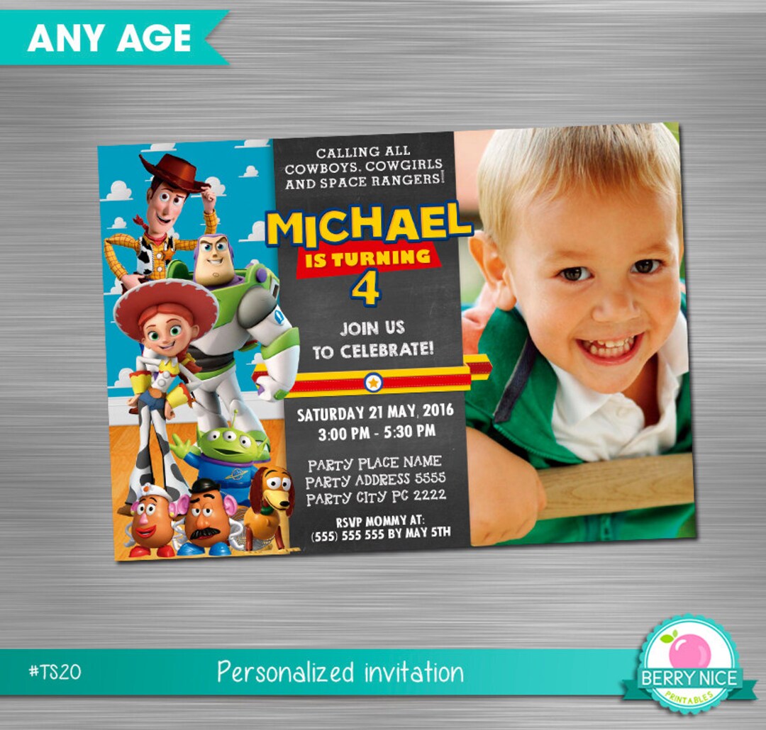 Toy Story Invitation DIY, Toy Story, Toy Story Printable Invitation ...