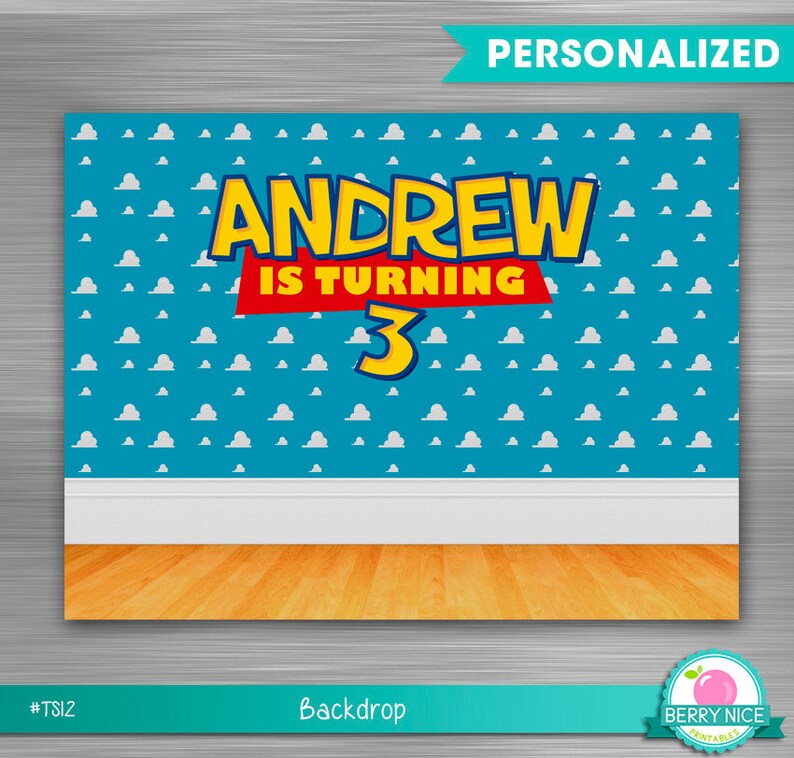 Toy Story Backdrop Print Yourself Toy Story Printable | Etsy