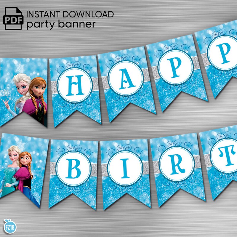 Frozen Banner - Etsy