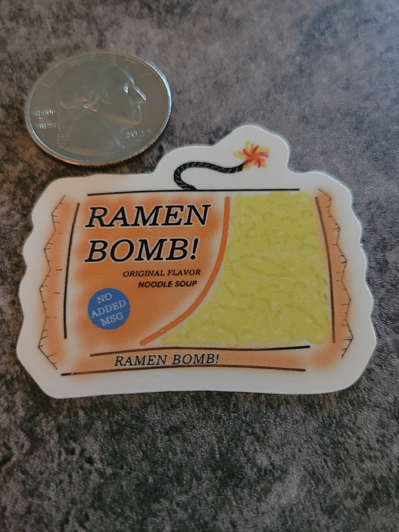 Ramen Bomb Sticker, Funny Ramen Noodles Decal, Outdoor Waterproof ...